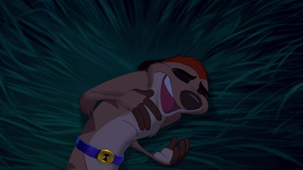 Timon wearing the tickle belt by Msoares12 on DeviantArt