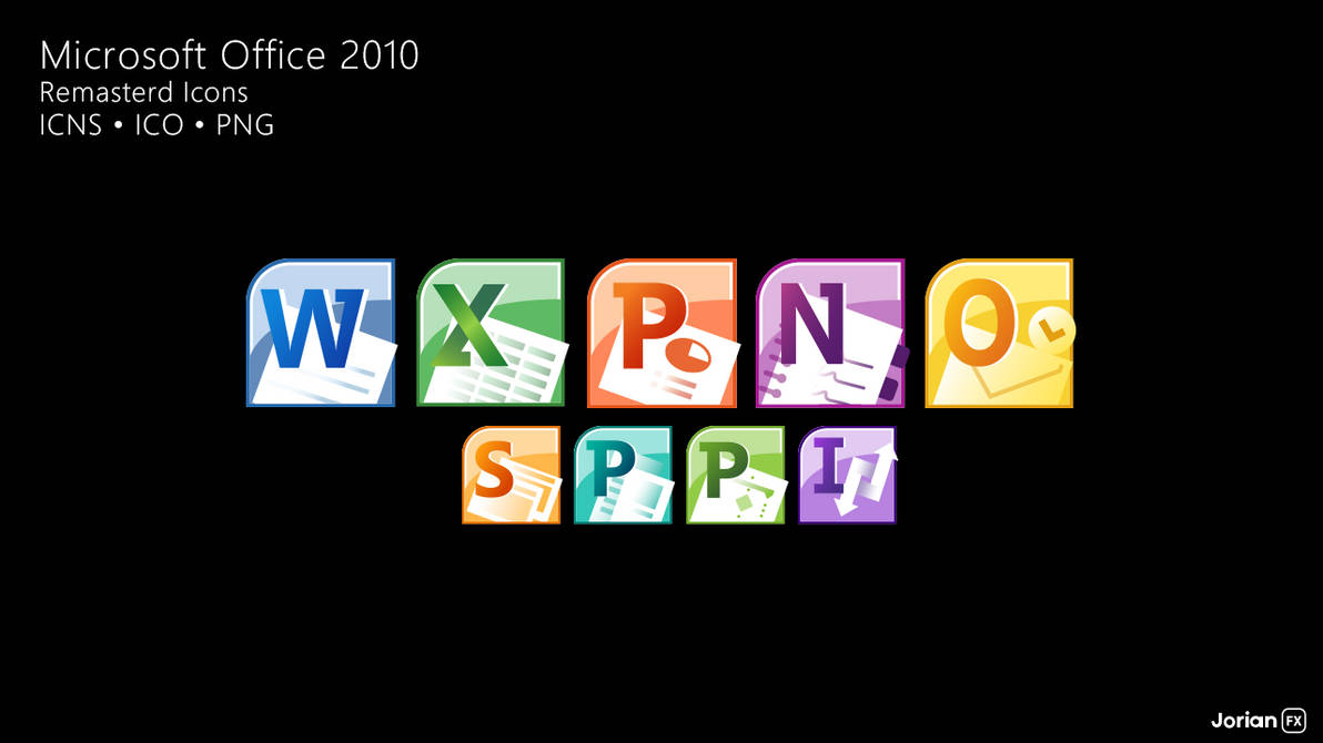 Office 2010 Icons Remasterd by JorianFX on DeviantArt