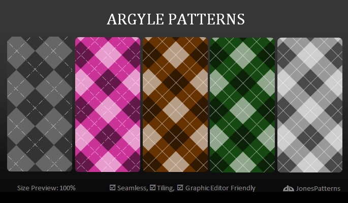 Argyle Patterns by JonesPatterns on DeviantArt