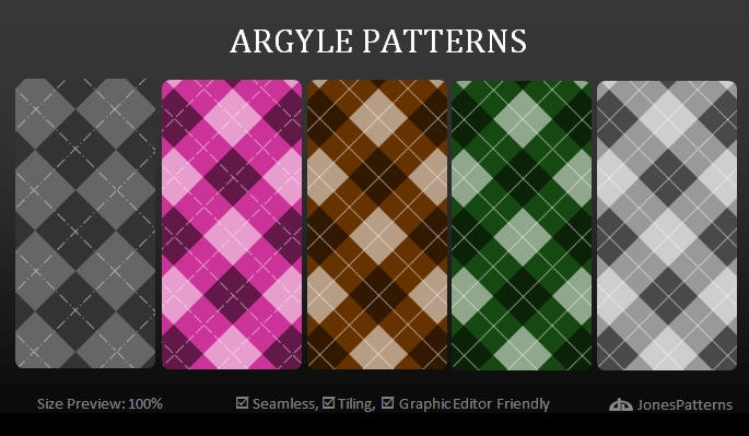 Argyle Patterns by JonesPatterns on DeviantArt