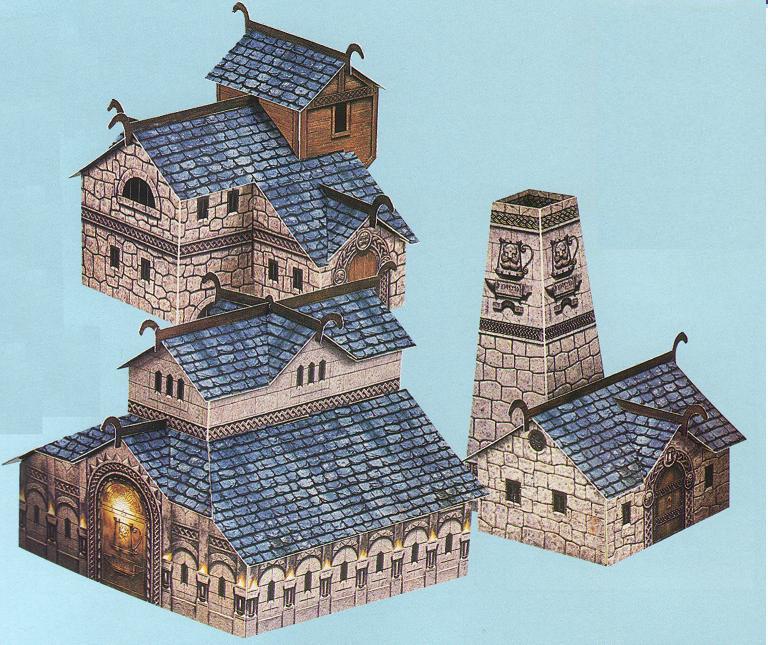 Warhammer Clash Of Drong Papercraft Buildings by Kaal979 on DeviantArt