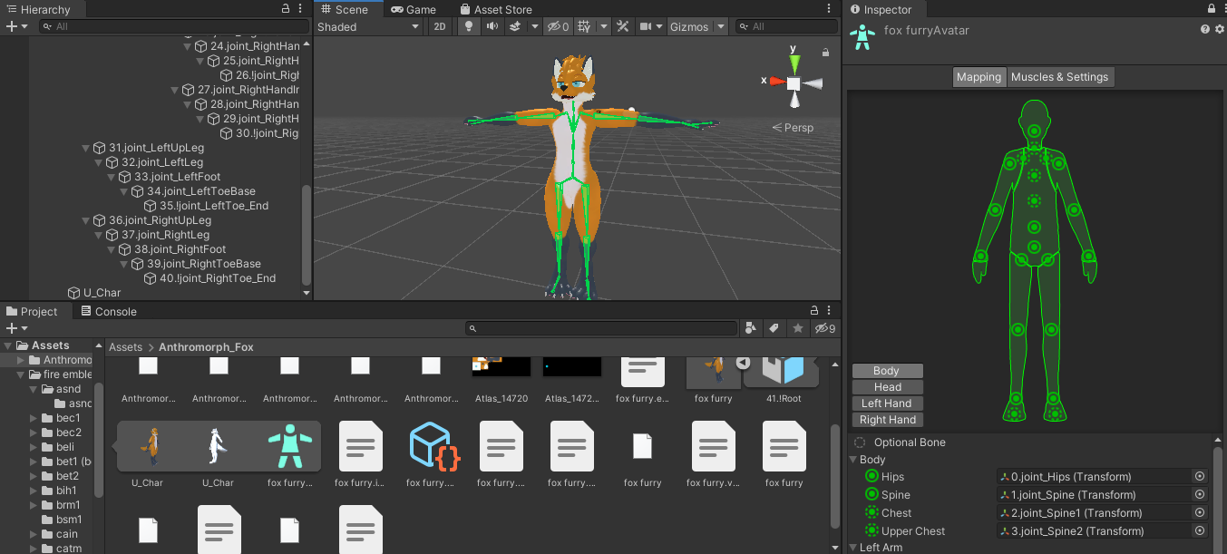 Unity ready anthro model + download by 3dporters on DeviantArt