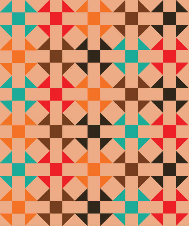Geometric Pattern Quilt Summer Free Illustrator by handsomeyusuf on ...