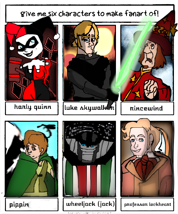 six character challege by monthgirl on DeviantArt