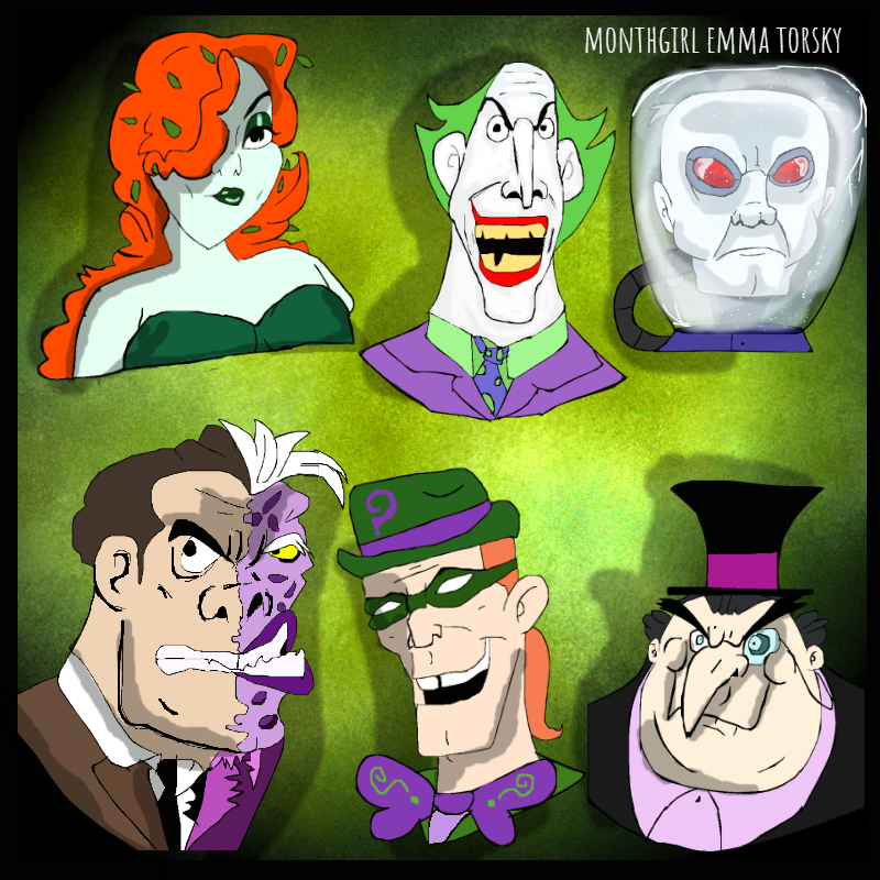gotham villians by monthgirl on DeviantArt