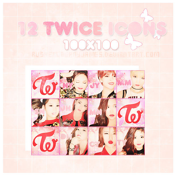 + [Pack] 12 TWICE icons. by RusherLoganYJames on DeviantArt