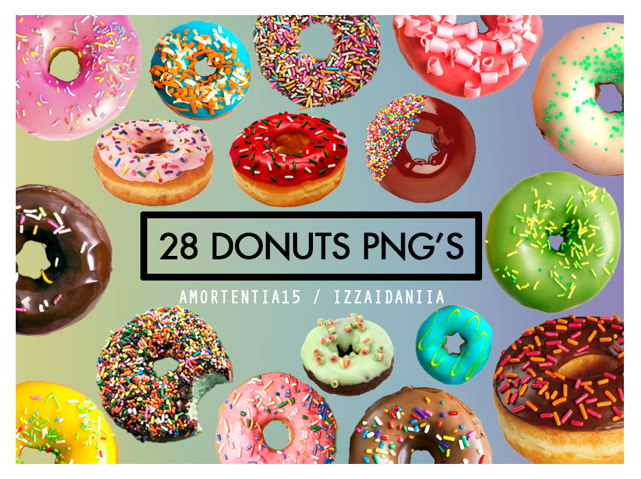 28 Donuts PNG'S by amortentia15 on DeviantArt