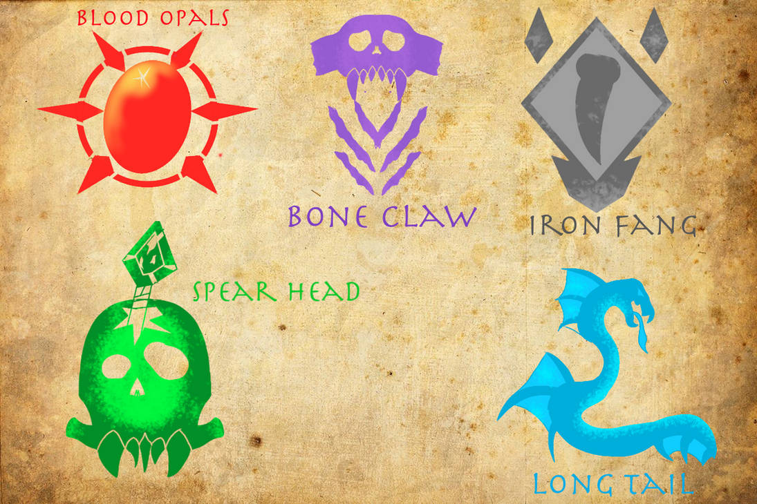 Crut'Cha clans symbols by Montiessor on DeviantArt