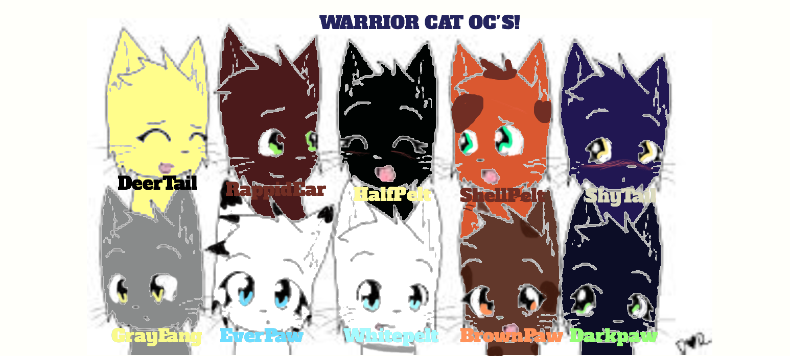 Warrior Cats OCs by JigsawTheKiller1 on DeviantArt