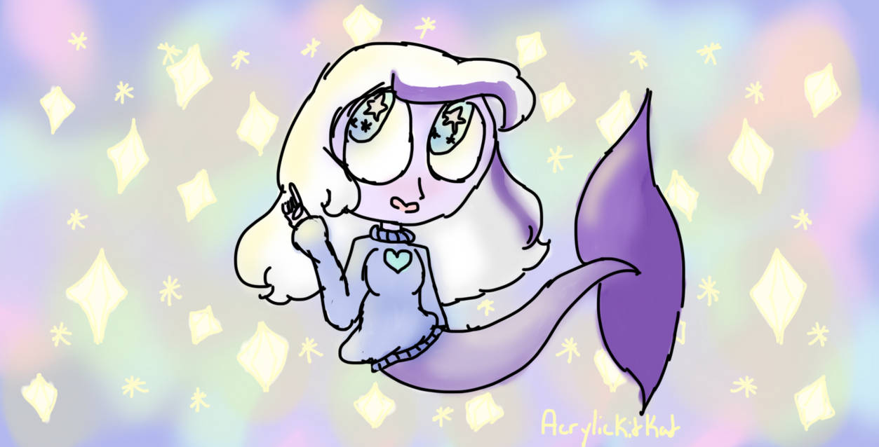Pastel Space Mermaid by AcrylicKitKat on DeviantArt