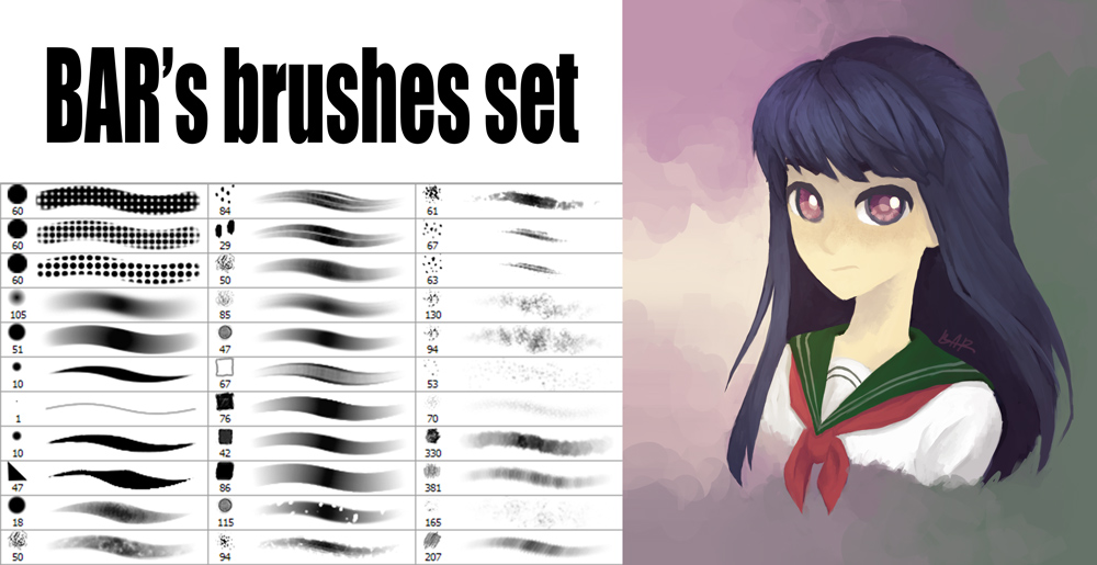 Bar's Photoshop Brushes Set by barmaorneeman on DeviantArt