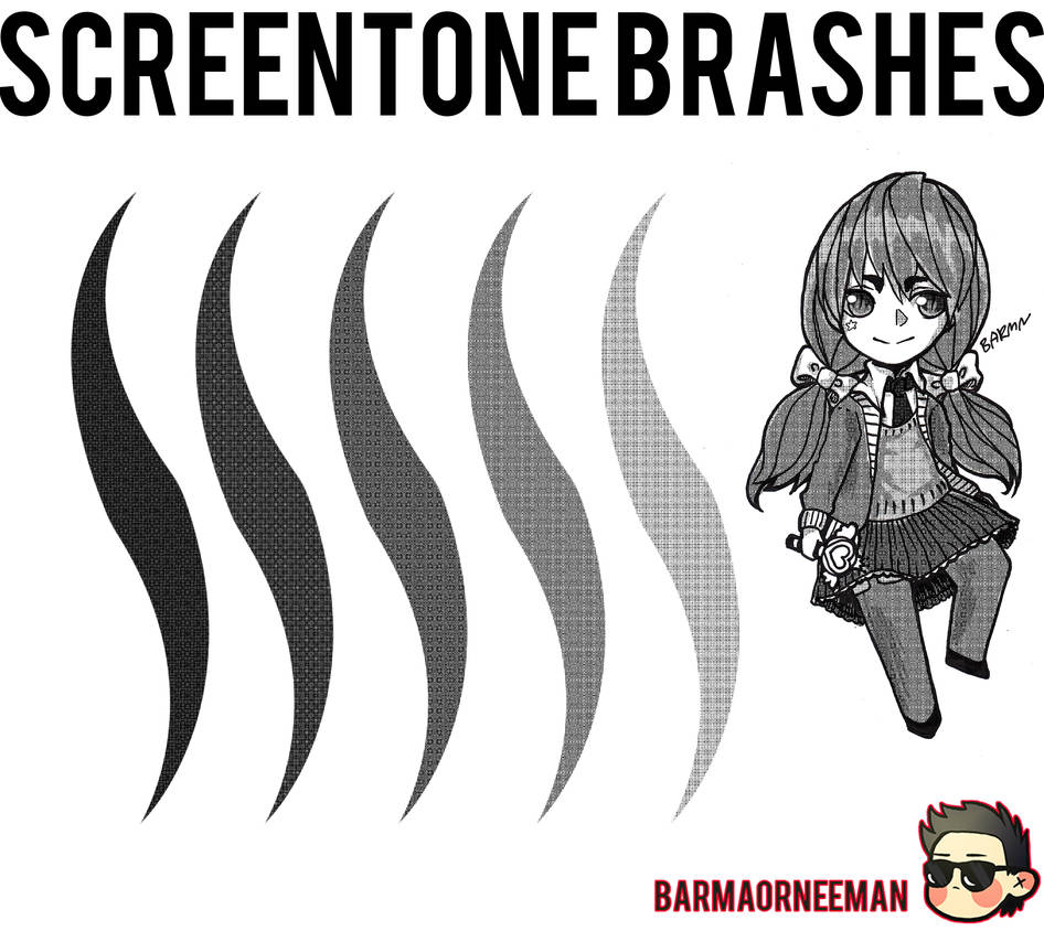 PS Screentone Brushes by barmaorneeman on DeviantArt