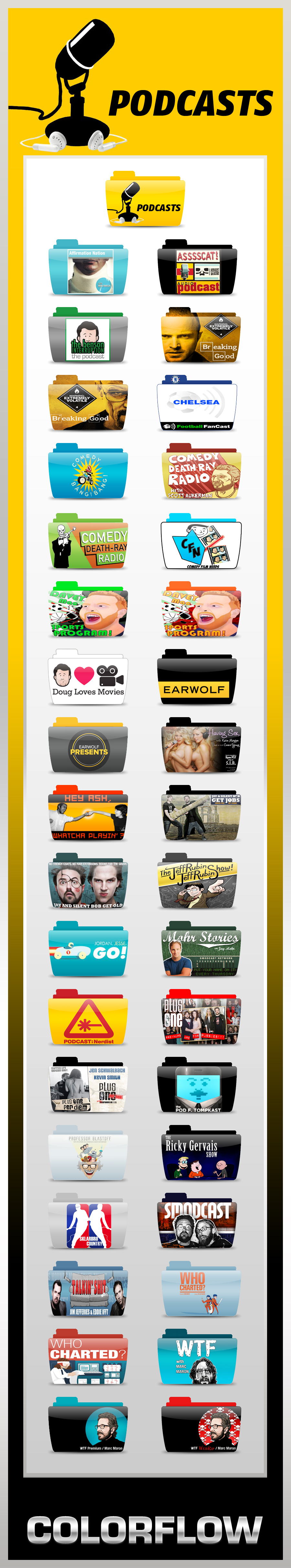 Colorflow Podcasts Folders by TMacAG on DeviantArt