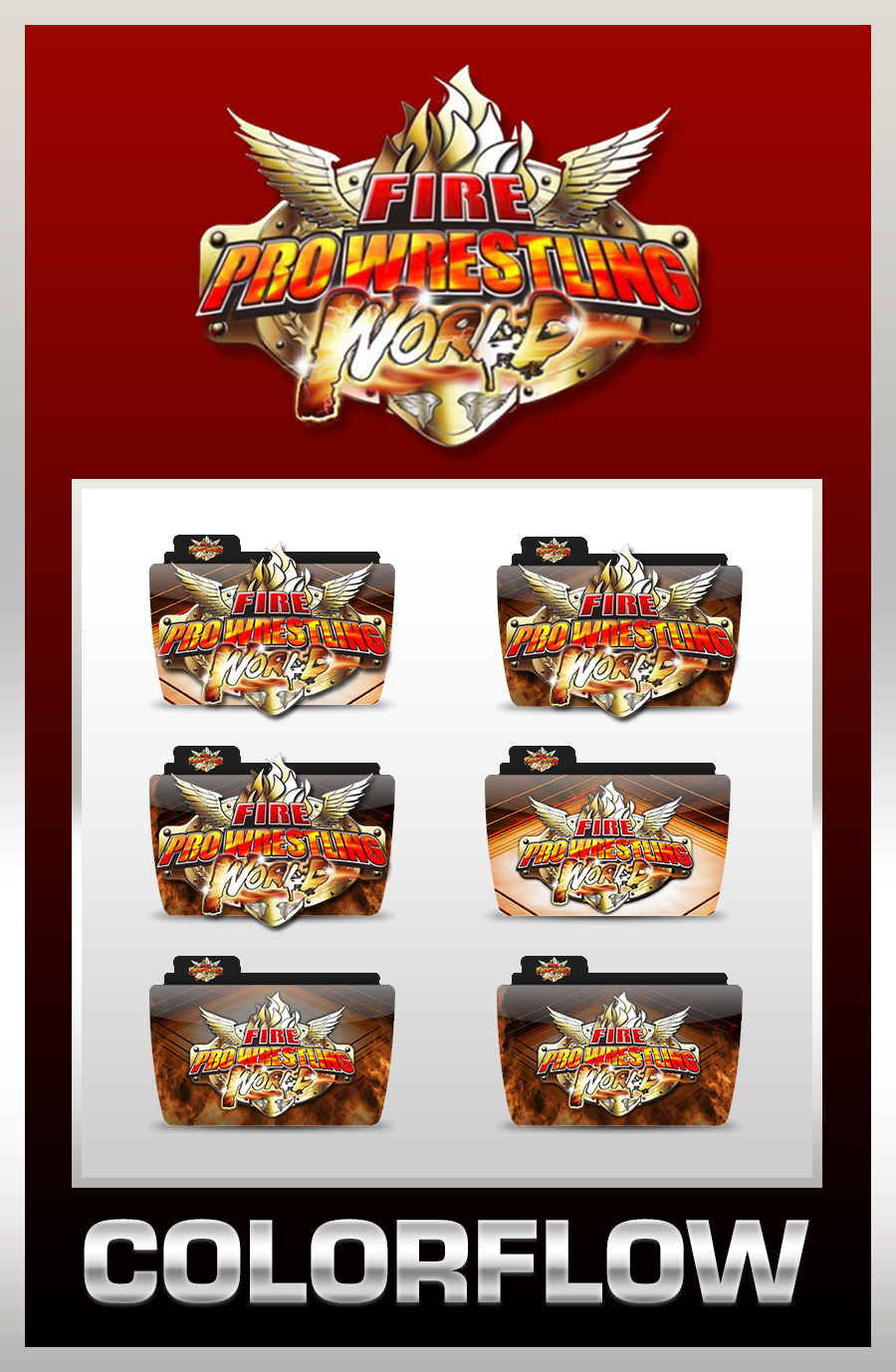 Fire Pro Wrestling World Colorflow Folders by TMacAG on DeviantArt