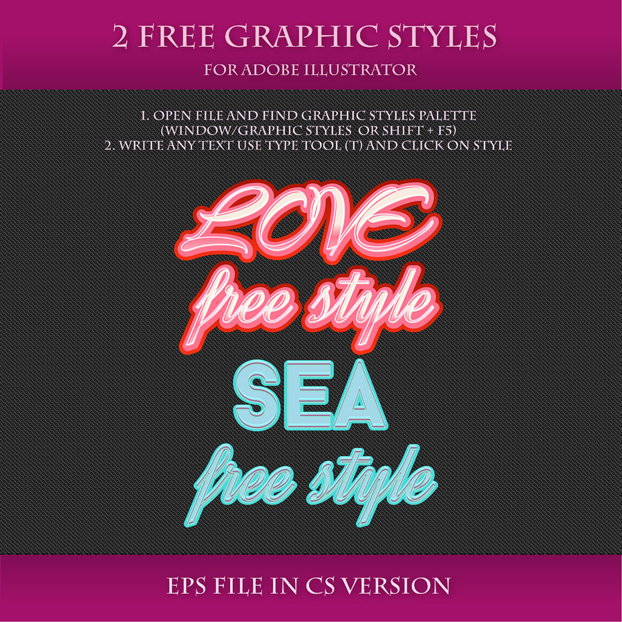 FREE Graphic Styles for Adobe Illustrator #13 by Love-Kay on DeviantArt