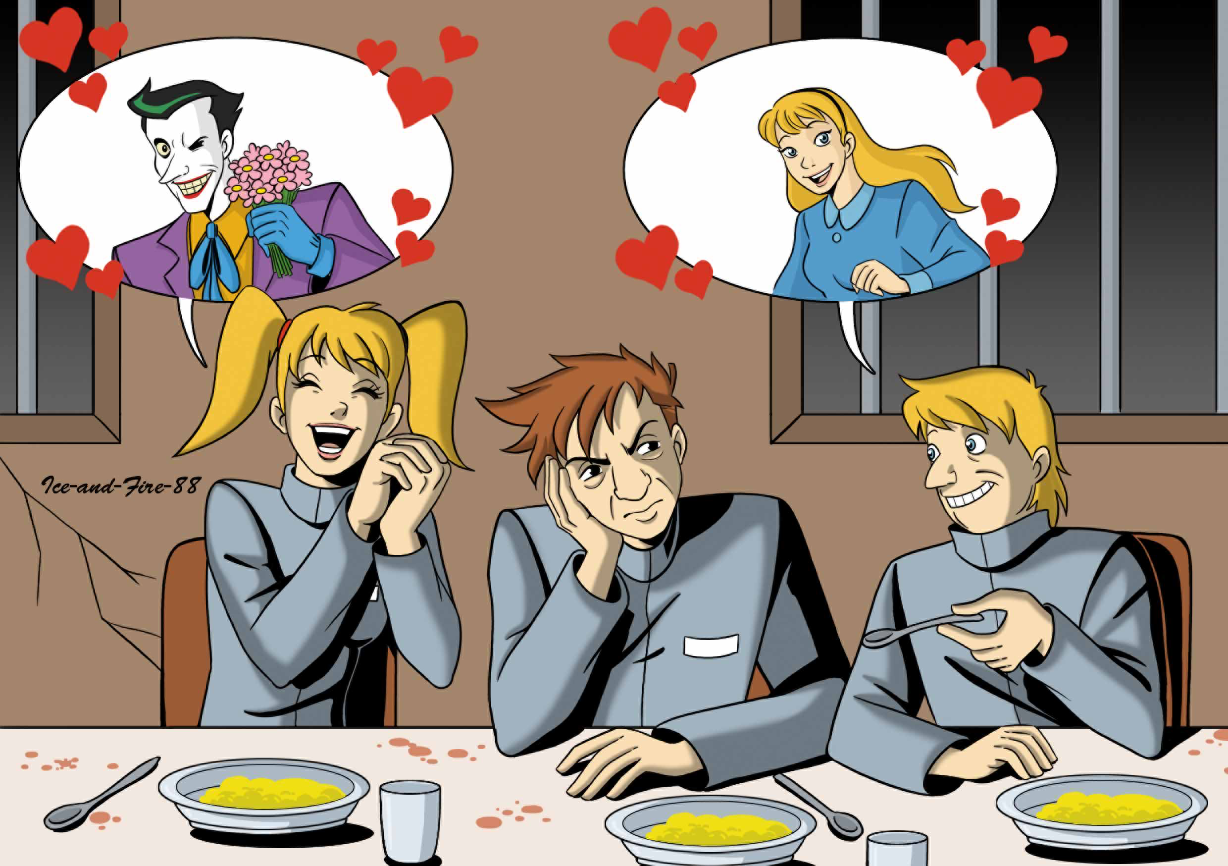 In the dining hall by ice-and-fire-88 on DeviantArt