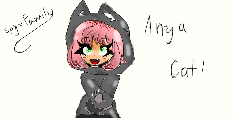 draw de anya con disfraz de cat by BowsetteARTIST on DeviantArt
