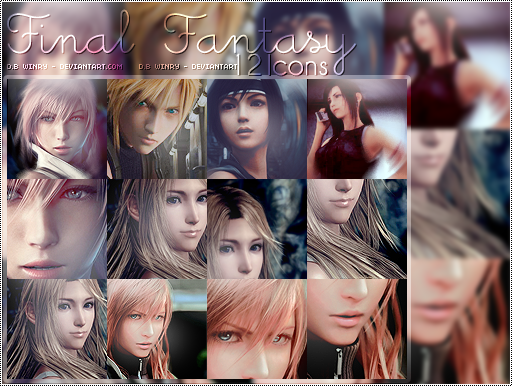 Final Fantasy Icons by winryheart on DeviantArt
