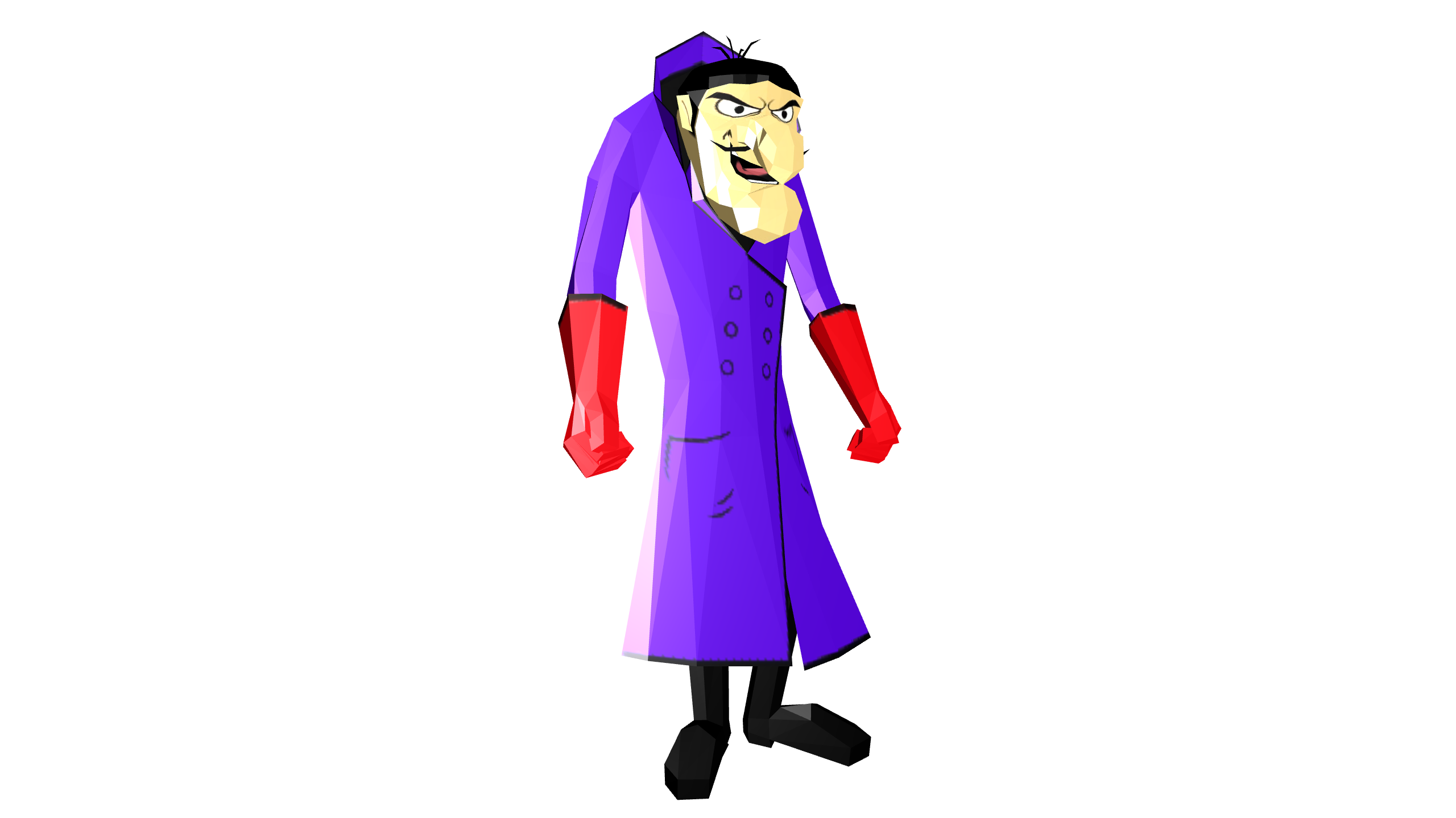 WR Custom Model: Dick Dastardly (Hatless) by LEGOManiac41 on DeviantArt