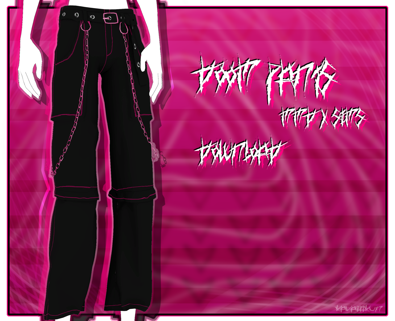 Dl Doom Pants |mmd x sims 4| by hotaffg on DeviantArt