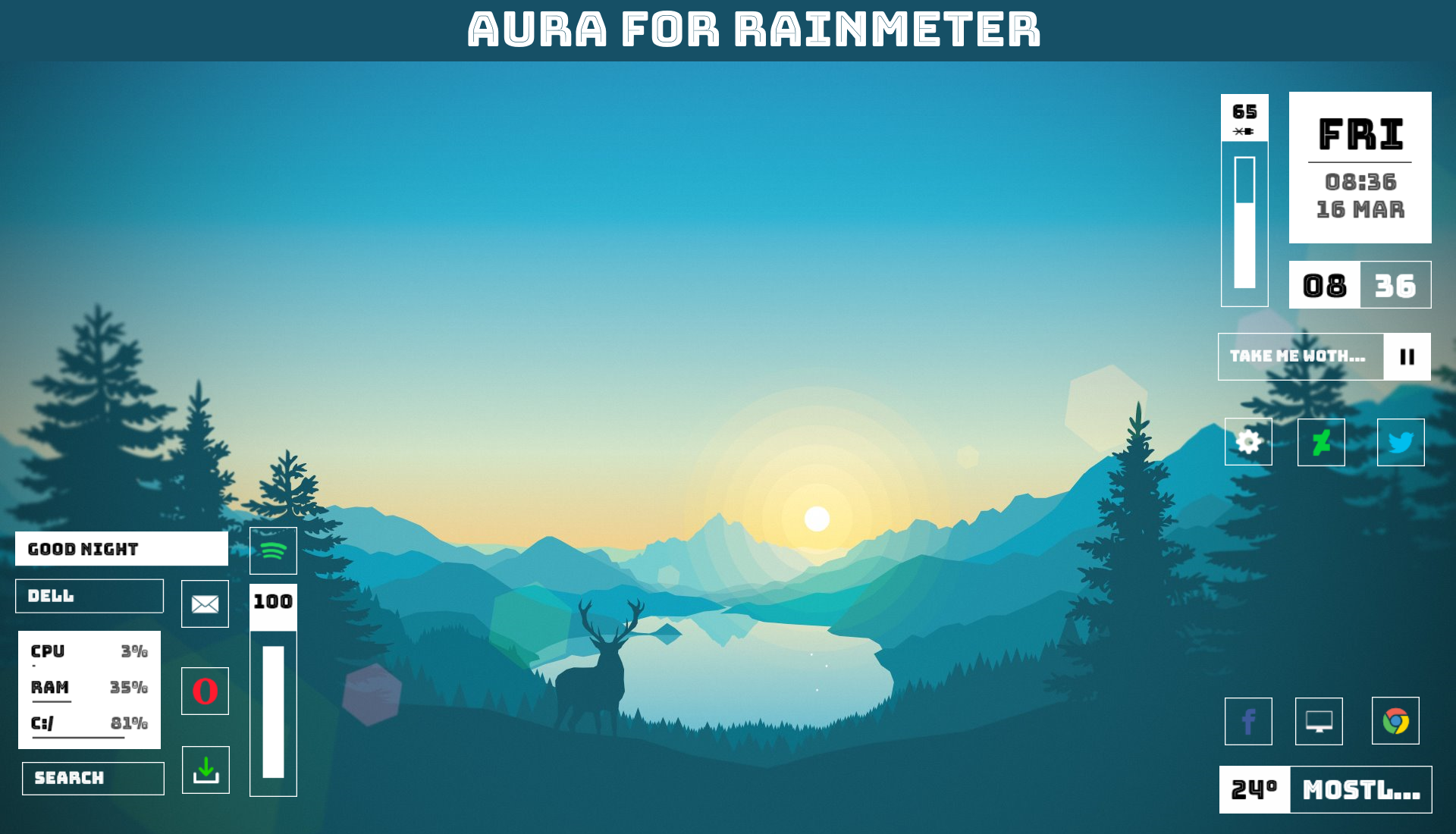 Aura 1.0 for Rainmeter by NiketanG on DeviantArt