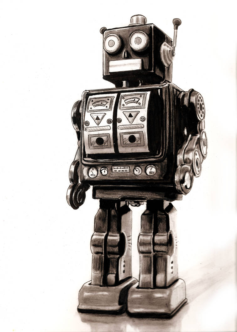 Vintage robot good scan by jamesboots on DeviantArt