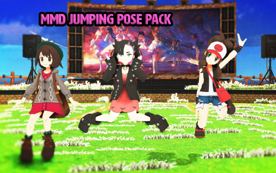 MMD Jumping Pose Pack DL by Busgirl333 on DeviantArt