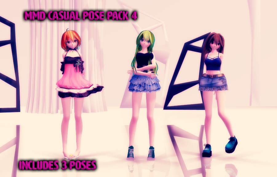 MMD Casual Pose Pack 4 DL by Busgirl333 on DeviantArt