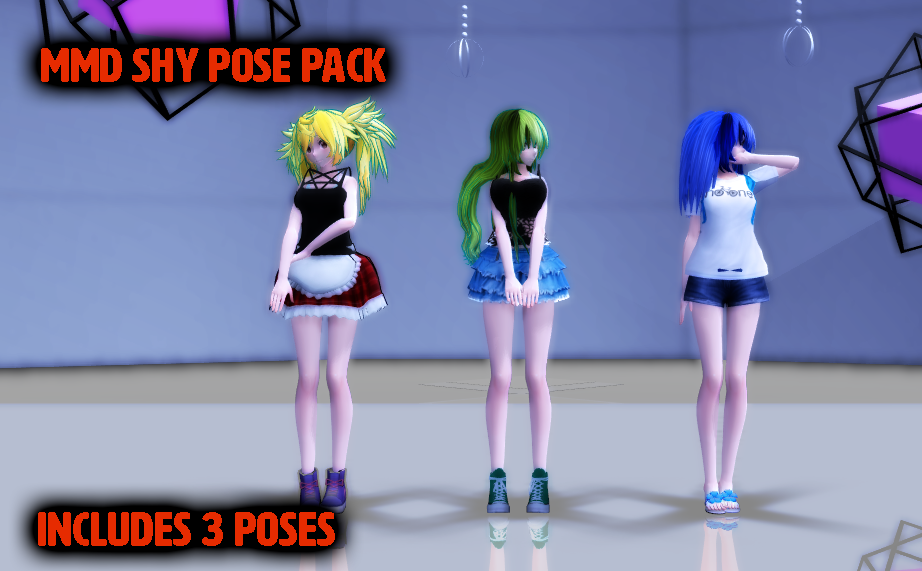 MMD Shy Pose Pack DL by Busgirl333 on DeviantArt