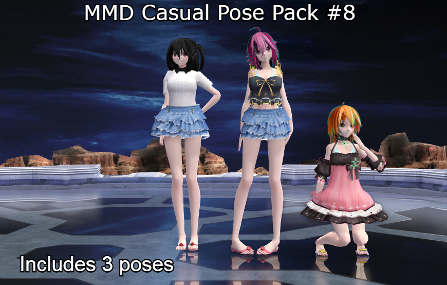 MMD Casual Pose Pack #8 DL by Busgirl333 on DeviantArt