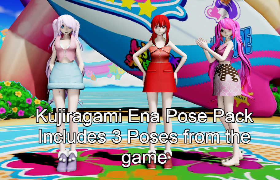 MMD Kujiragami Ena Pose Pack DL by Busgirl333 on DeviantArt