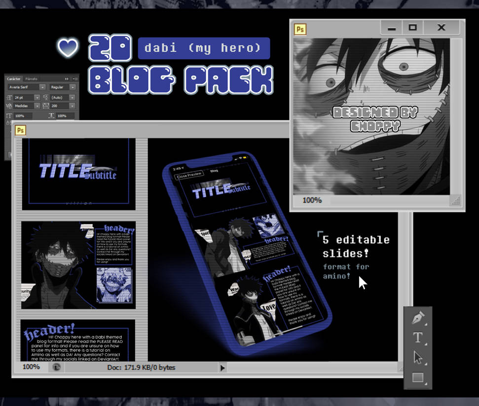 #20 blog pack :: Dabi by orange2758 on DeviantArt