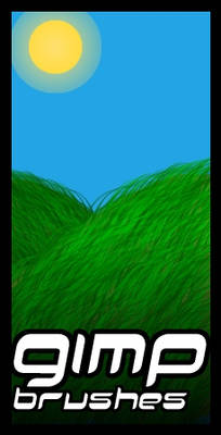how to draw grass gimp