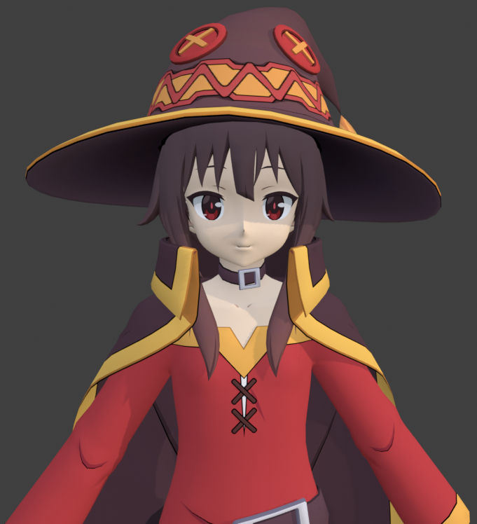 Megumin FBX by kirigayamarc on DeviantArt