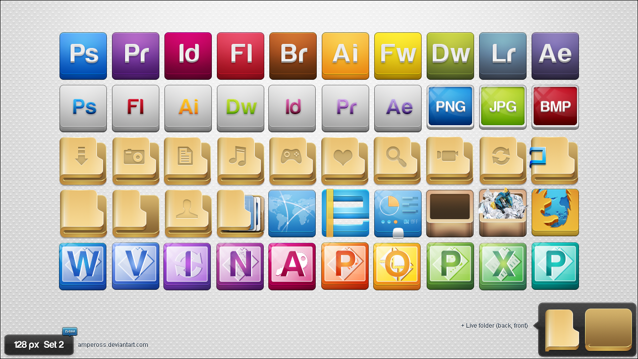 128 px icons Set 2 by Ampeross on DeviantArt
