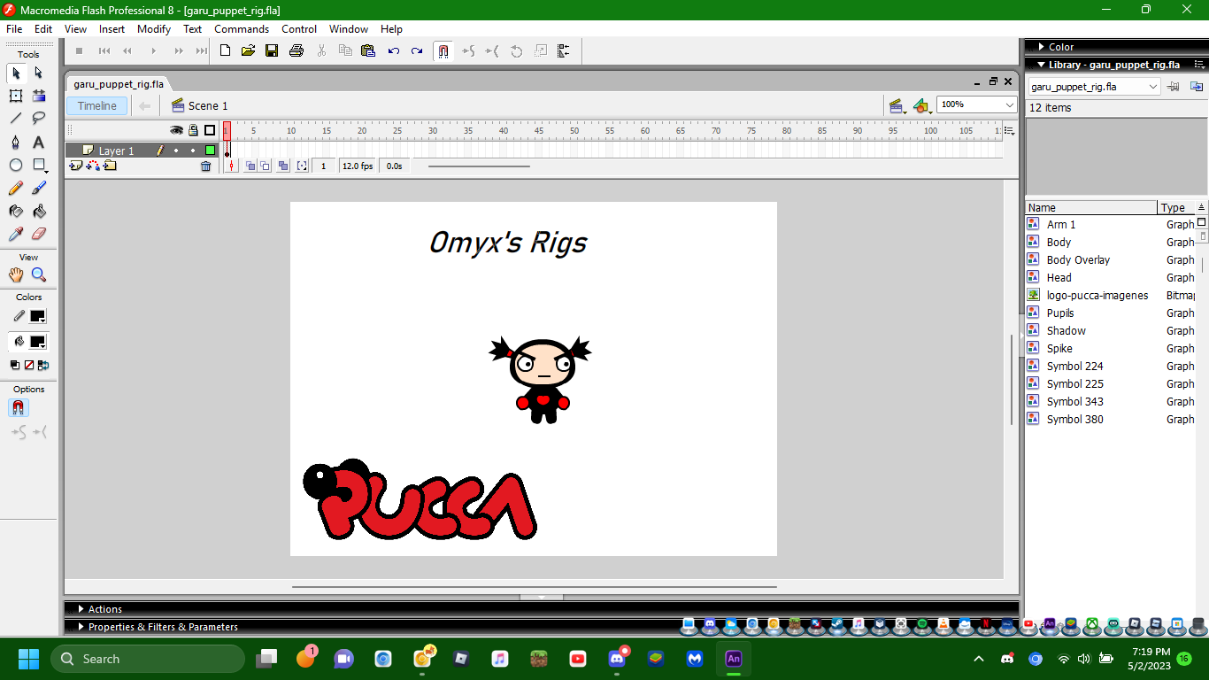 Garu Puppet Rig for Macromedia Flash 8 and higher. by omyxmoonplayz on DeviantArt