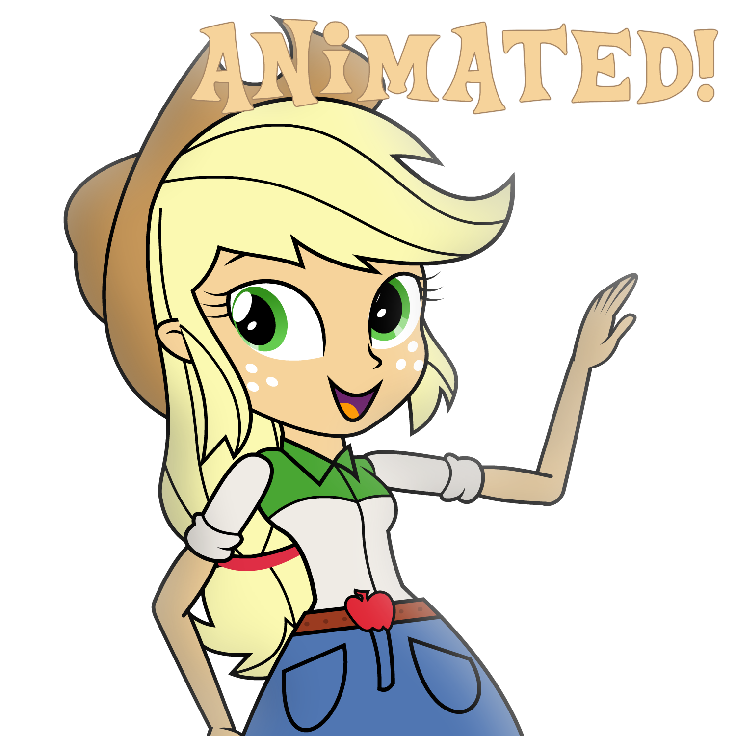 Applejack EQG Animation by HanifAnims on DeviantArt