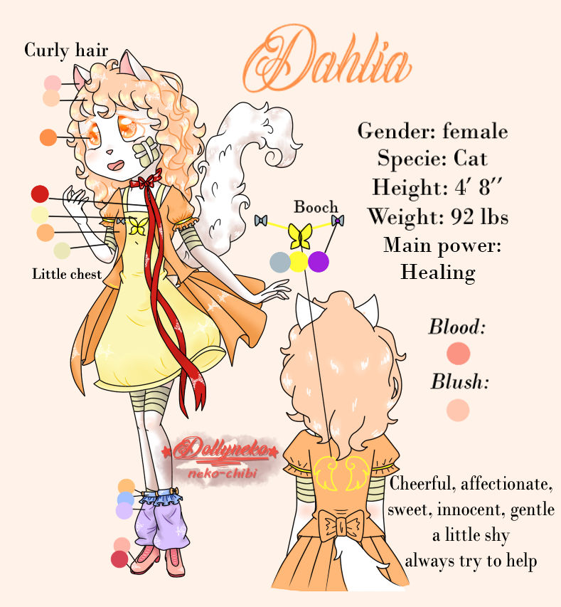 Complete sheet - Dahlia by Dollyneko on DeviantArt