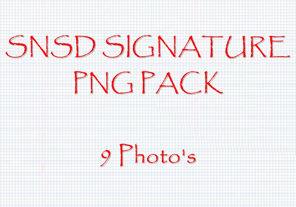 SNSD Signature PNG Pack by YooAra on DeviantArt