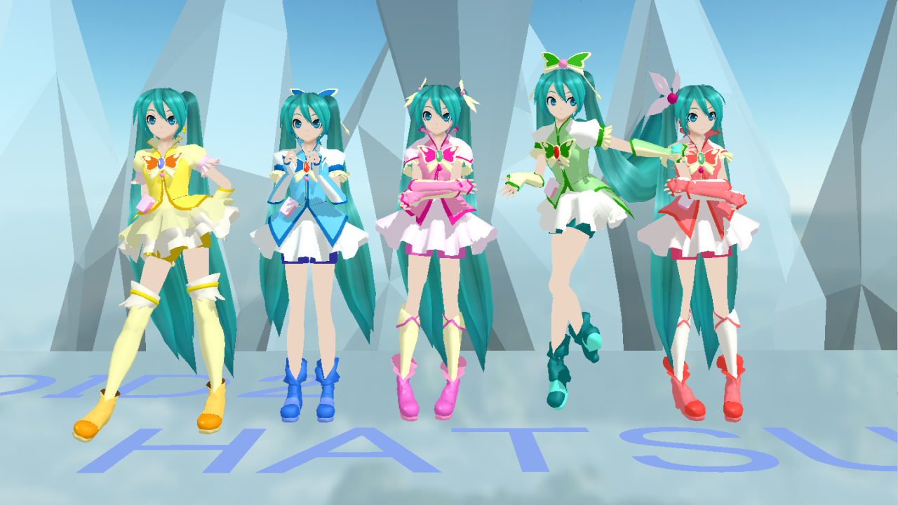 MMD Miku In Pretty Cure Outfits Download by MikuEvalon on DeviantArt