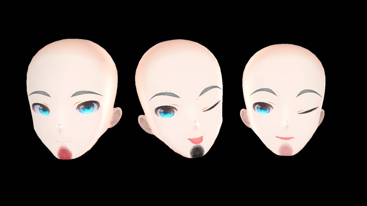 MMD YYB Beard Texture Pack 2 Download by MikuEvalon on DeviantArt
