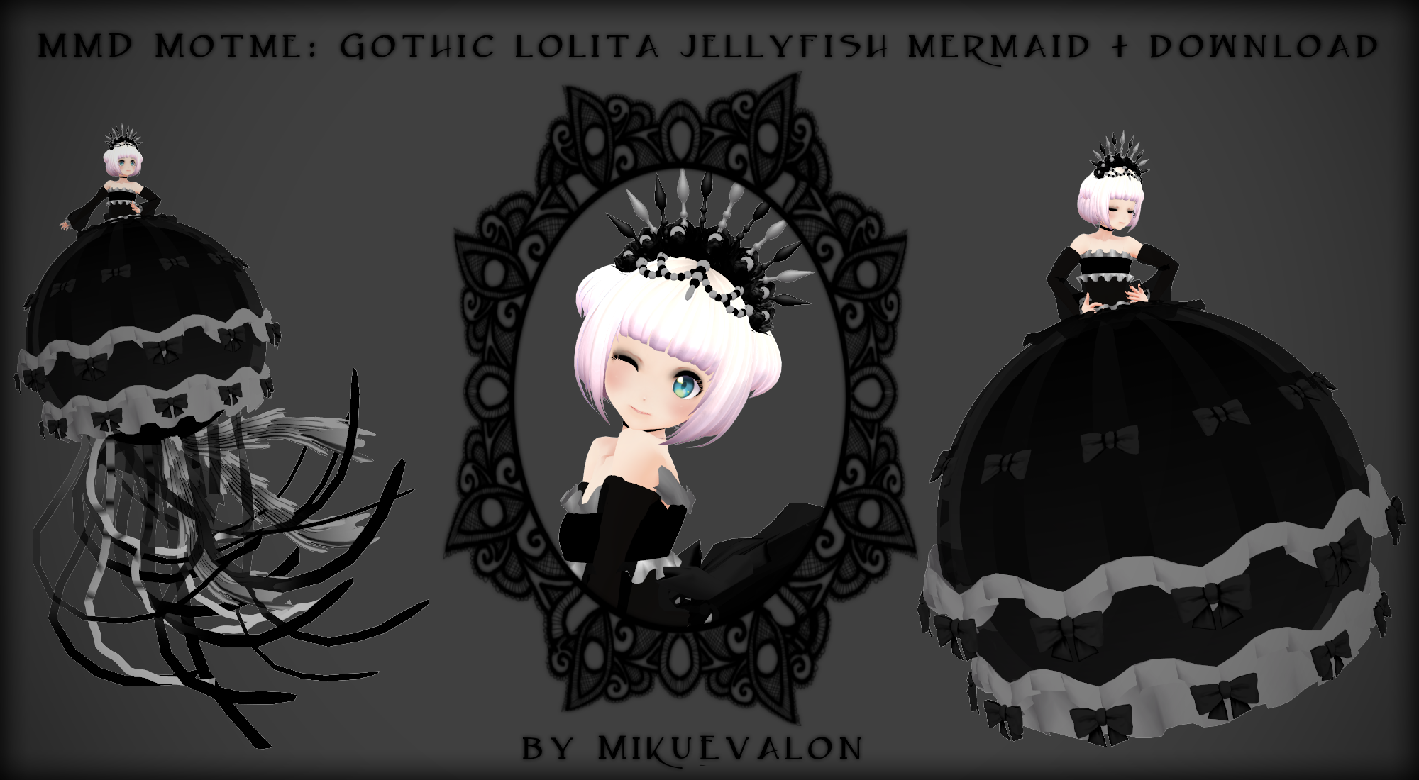 MMD MOTME:Gothic Lolita Jellyfish Mermaid+Download by MikuEvalon on ...