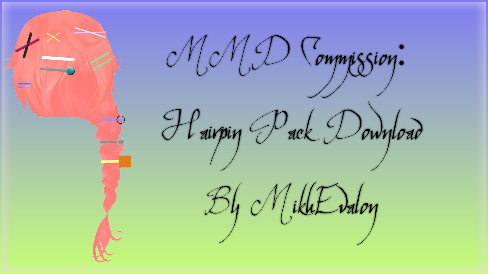 MMD Commission: Hairpin Pack Download by MikuEvalon on DeviantArt