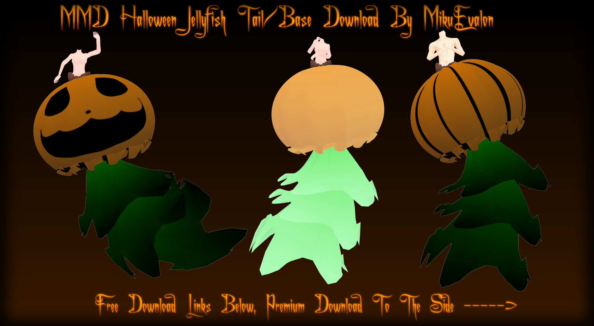MMD Halloween Jellyfish Tail/Base Download by MikuEvalon on DeviantArt