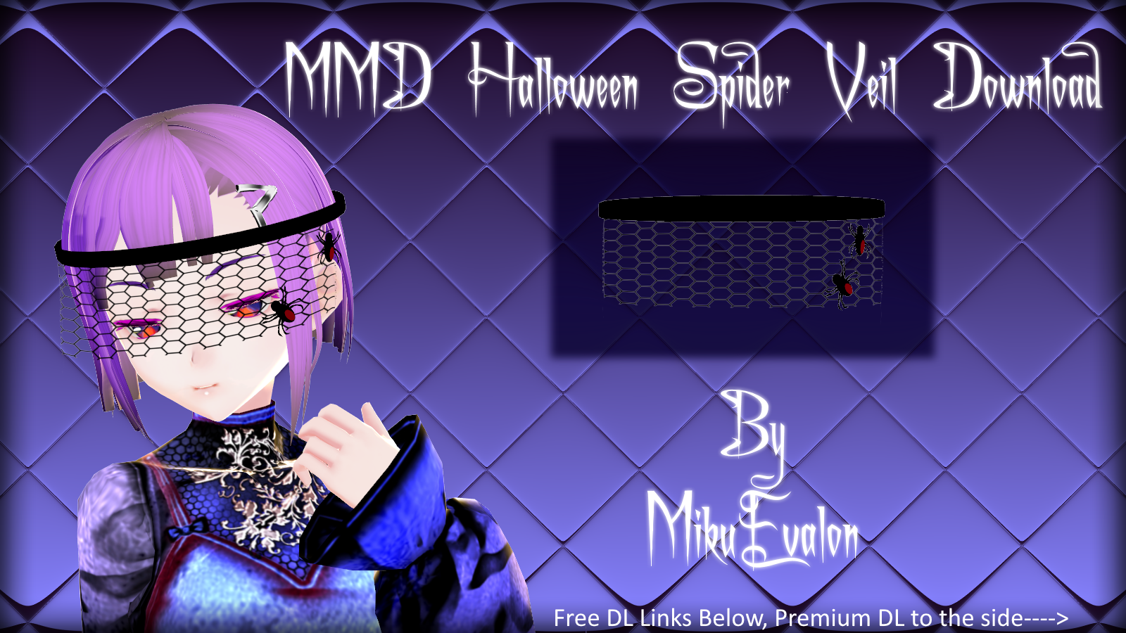 MMD Halloween Spider Veil Download by MikuEvalon on DeviantArt