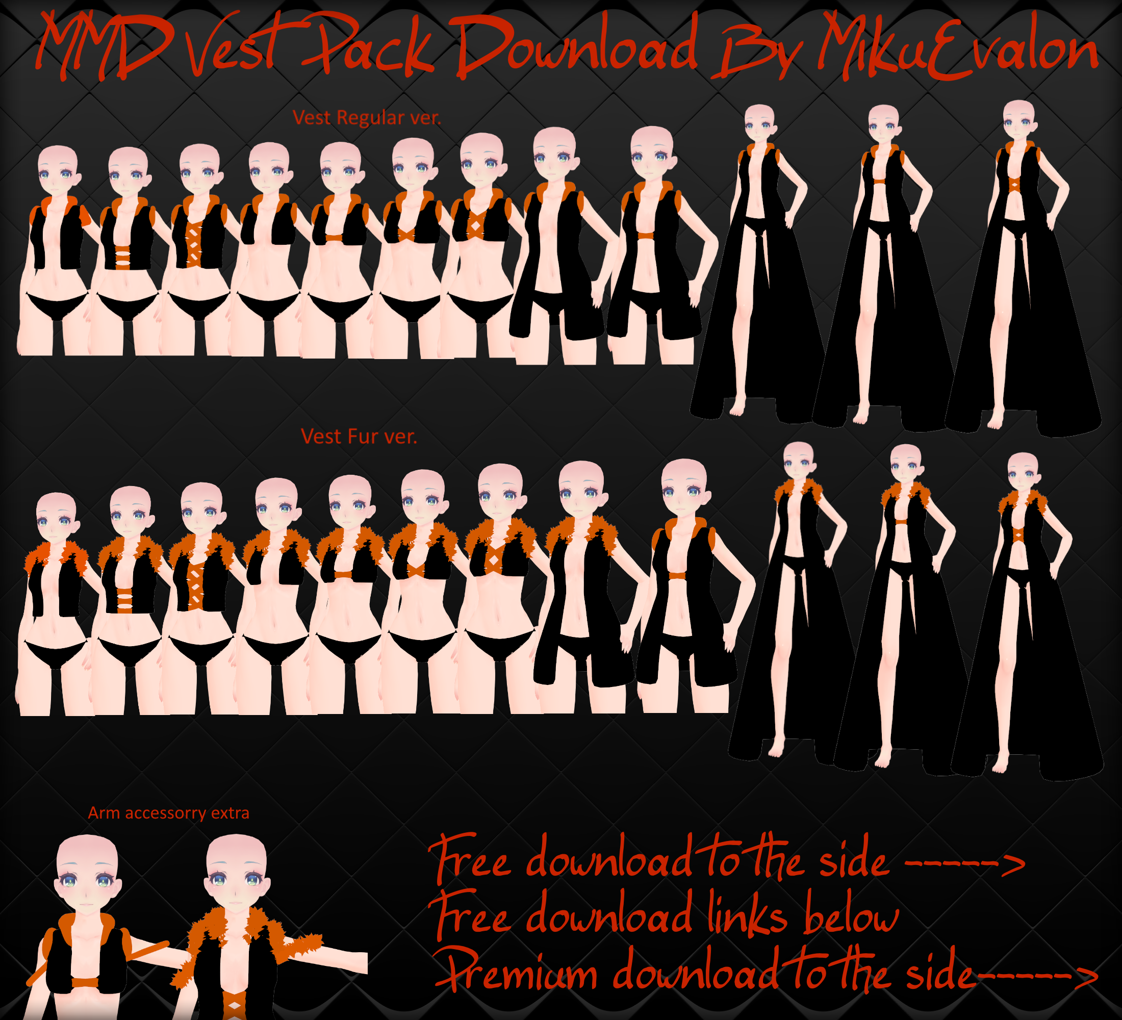 Mmd Vest Pack 1 Download By Mikuevalon On Deviantart