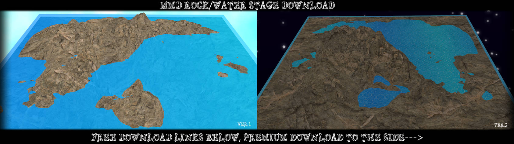 MMD Rock/Water Stage Download by MikuEvalon on DeviantArt