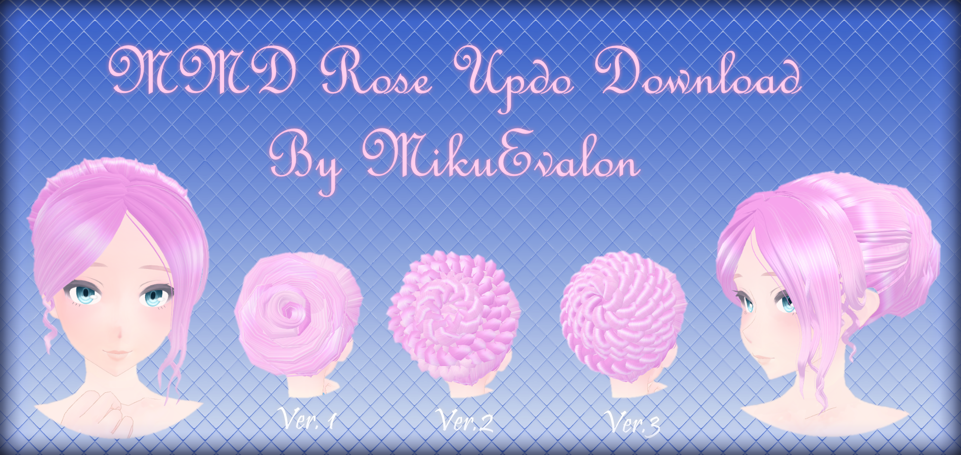 MMD Rose Updo Download by MikuEvalon on DeviantArt