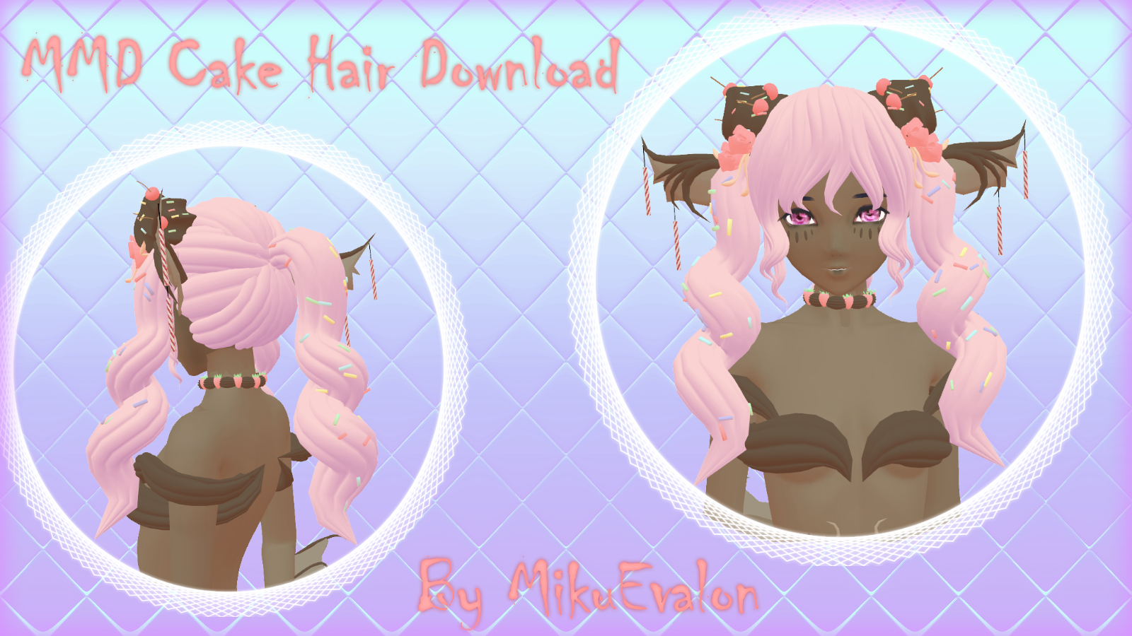 MMD Cake Hair Download by MikuEvalon on DeviantArt