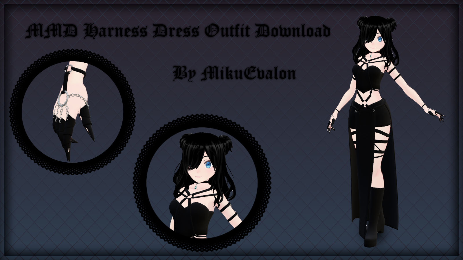MMD Harness Dress Oufit #1 Download by MikuEvalon on DeviantArt